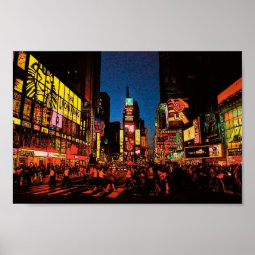 New York City (Times Square) Poster | Zazzle