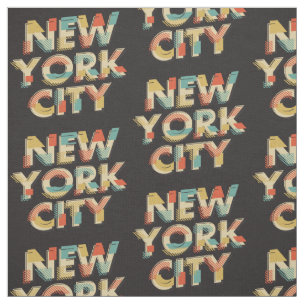 New York City Typography fabric | Zazzle