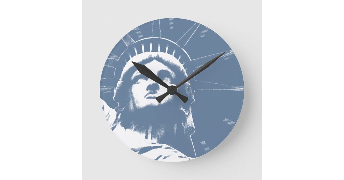 New York Clock Statue of Liberty Wall Clock | Zazzle