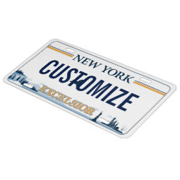 New York Custom License Plate | Zazzle