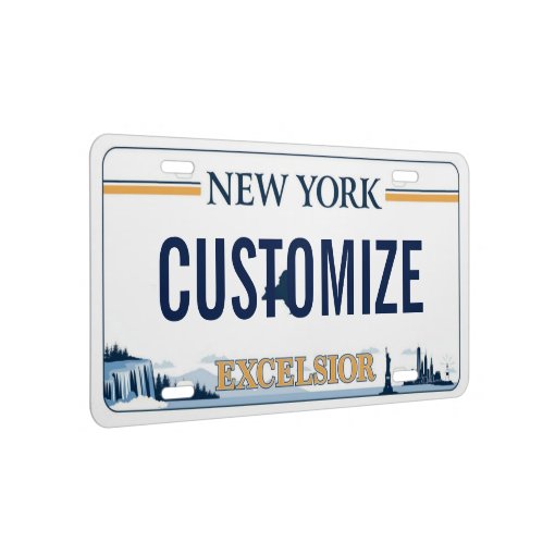New York Custom License Plate | Zazzle