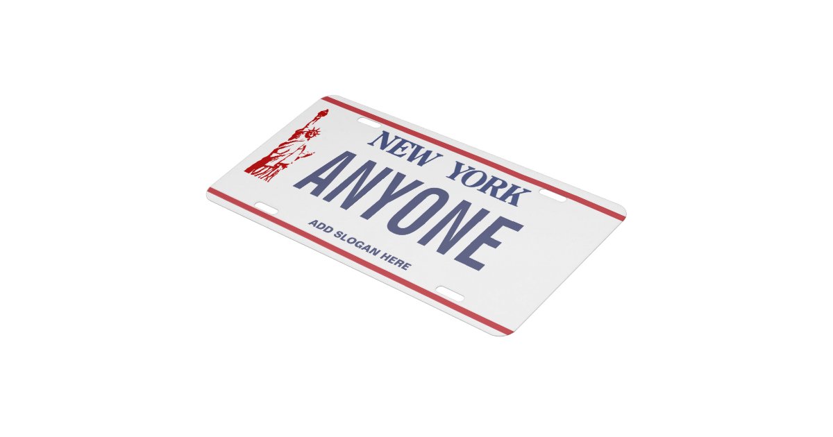 New York Custom License Plate | Zazzle