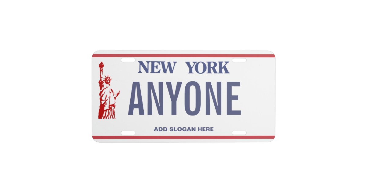 New York Custom License Plate | Zazzle