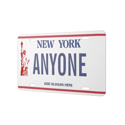 New York Custom License Plate | Zazzle