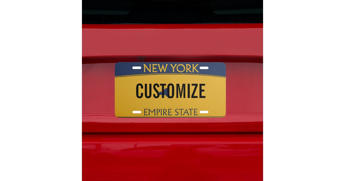 New York Custom License Plate | Zazzle
