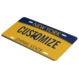 New York Custom License Plate | Zazzle