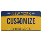 New York Custom License Plate | Zazzle