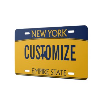 New York Custom License Plate | Zazzle