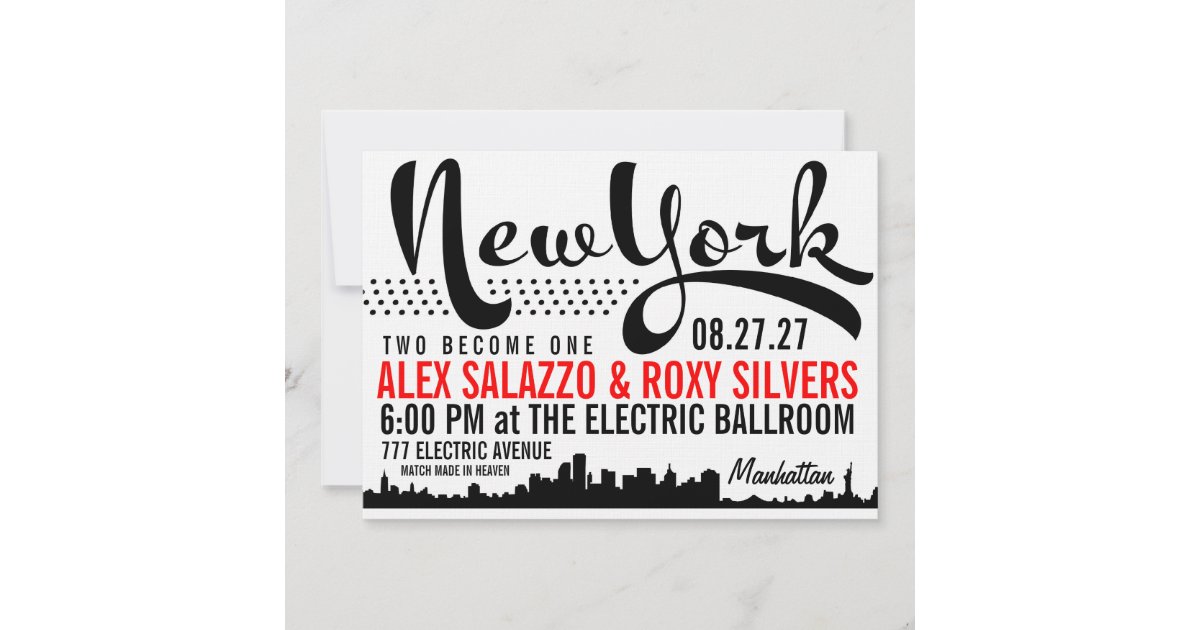 NEW YORK Destination Invitation | Zazzle
