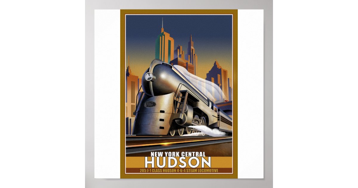 New York Hudson Loco Poster | Zazzle
