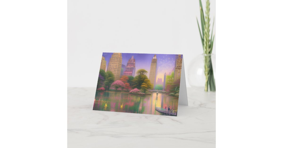 New York is one of the most iconic and vibrant cit Note Card | Zazzle