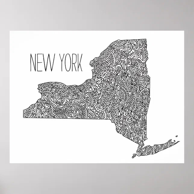 New York Map Poster | Zazzle