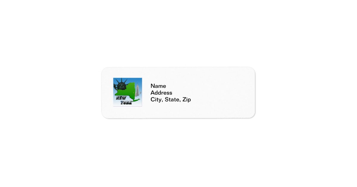 New York Map, Statue of Liberty, Monument Label | Zazzle