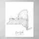 New York Minimal Street Map Poster | Zazzle