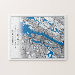 New York NY USA United States Travel City Map Jigsaw Puzzle | Zazzle