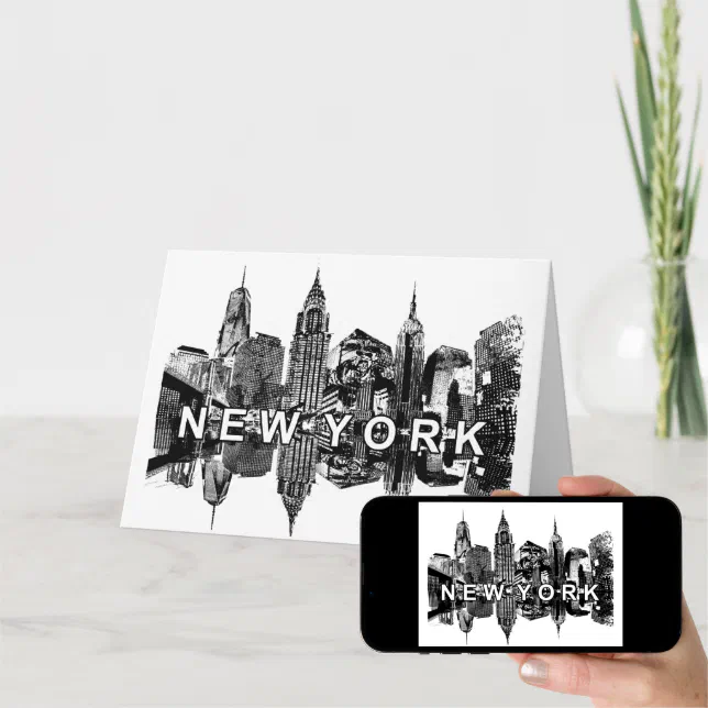 New York skyline Card | Zazzle
