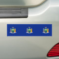 New York State Flag Design Bumper Sticker | Zazzle
