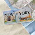 New York Statue of Liberty with City Scape License Plate | Zazzle