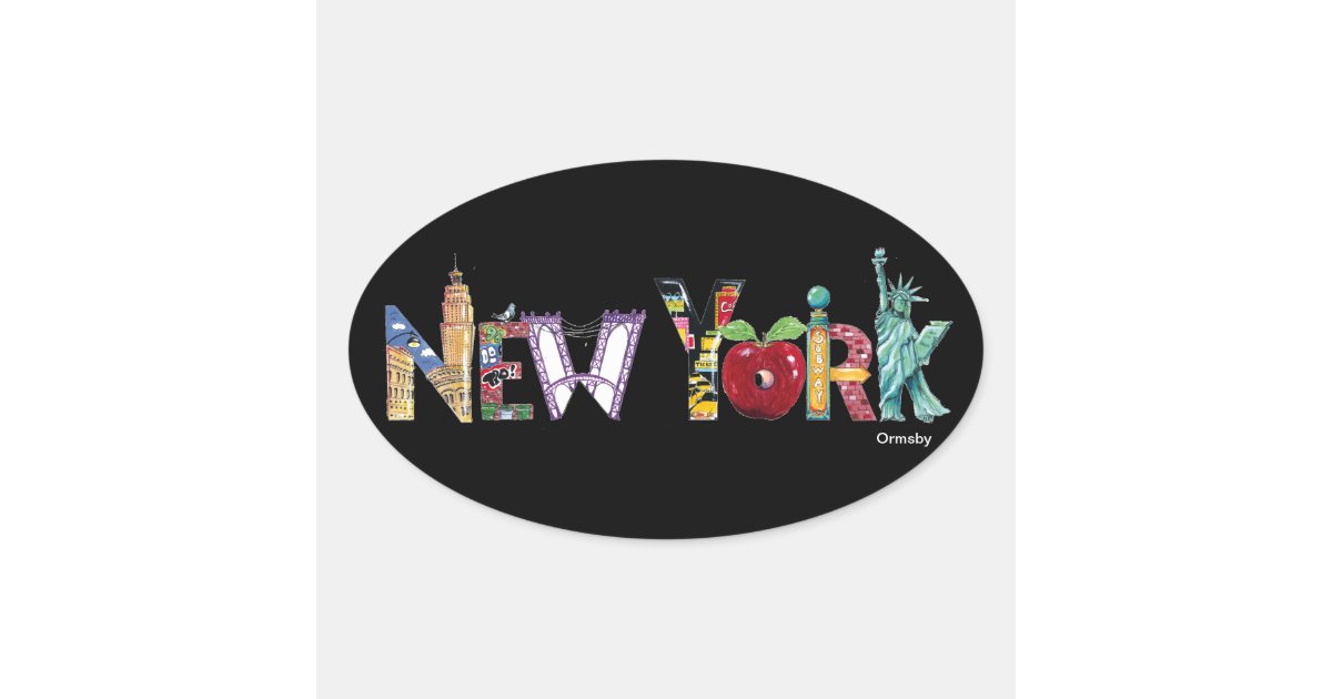 New York sticker | Zazzle