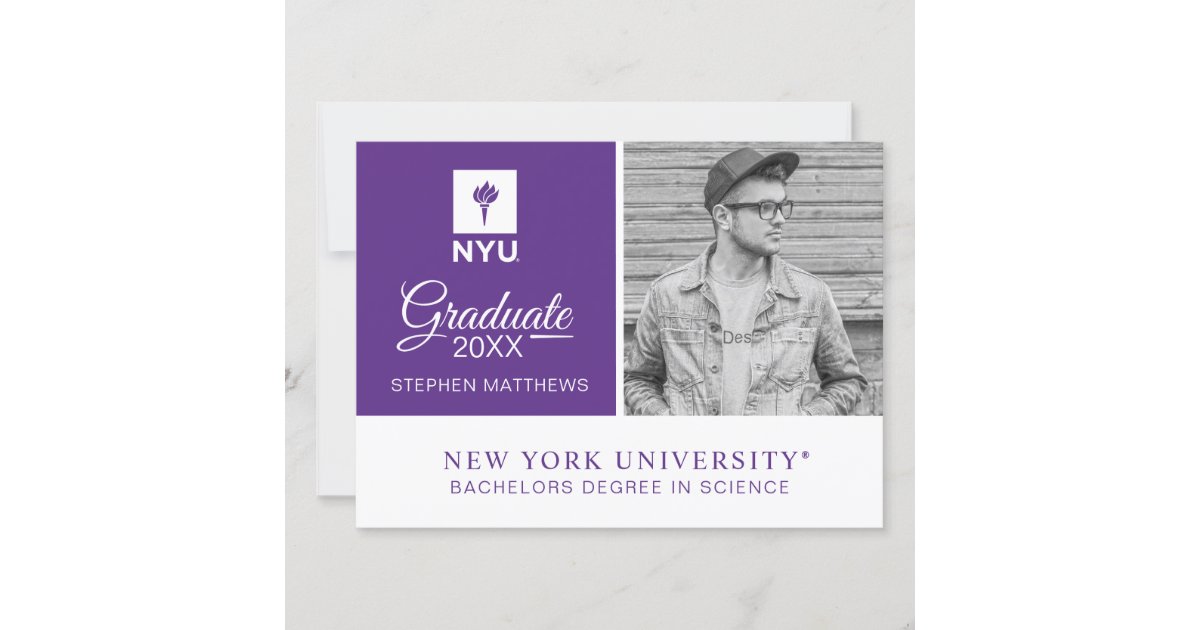 New York University Graduate Invitation | Zazzle
