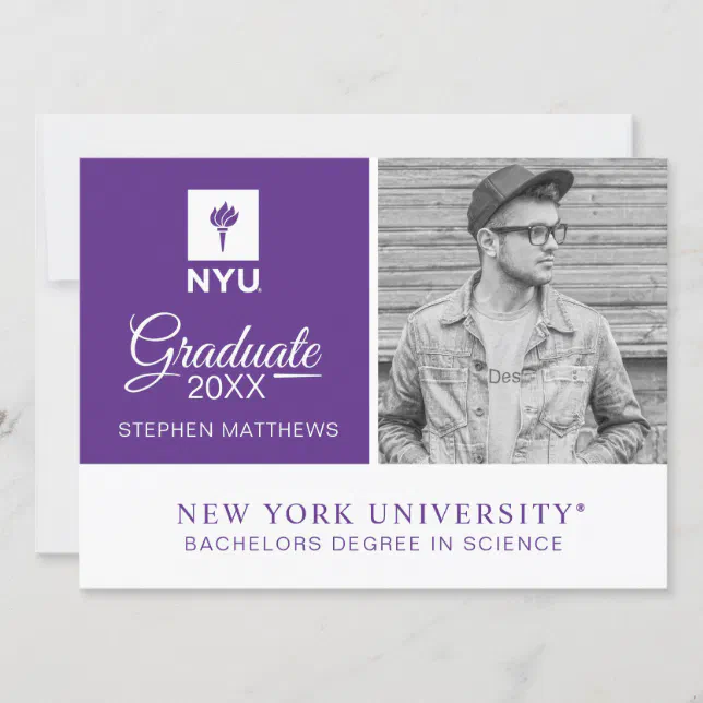 New York University Graduate Invitation | Zazzle