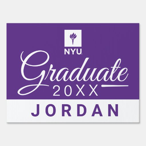 New York University Graduate Sign | Zazzle