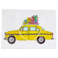 New York Yellow Cab Taxi Christmas Gifts Large Gift Bag | Zazzle