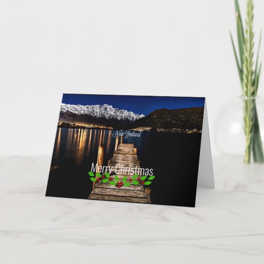 New Zealand at Night - Merry Christmas! Card | Zazzle.com