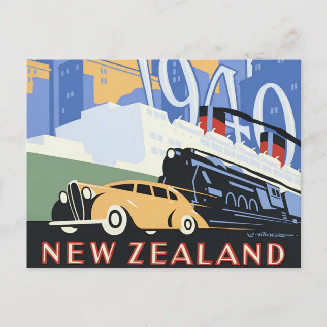 New Zealand Centennial Vintage Travel Postcard | Zazzle