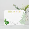 New Zealand Fern Thank You Card | Zazzle