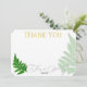 New Zealand Fern Thank You Card | Zazzle