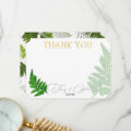 New Zealand Fern Thank You Card | Zazzle