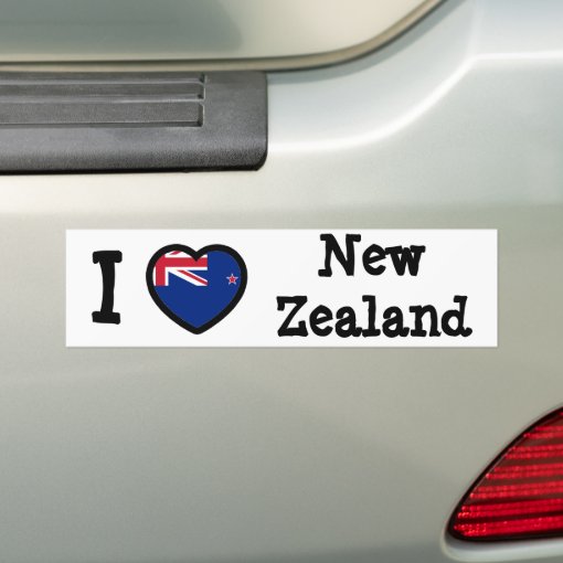 New Zealand Flag Bumper Sticker | Zazzle