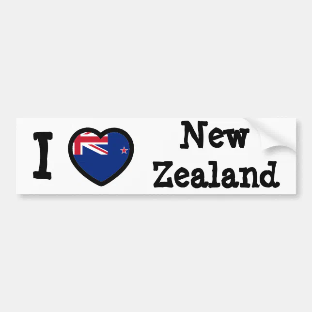 New Zealand Flag Bumper Sticker | Zazzle