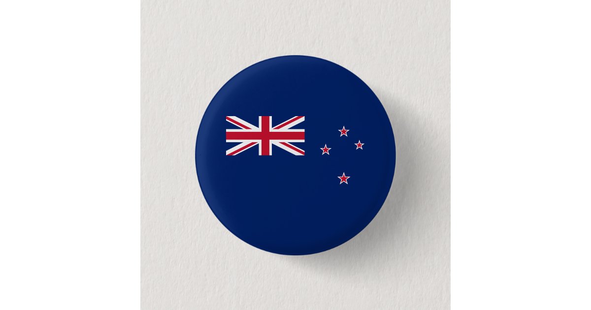New Zealand Flag Button | Zazzle