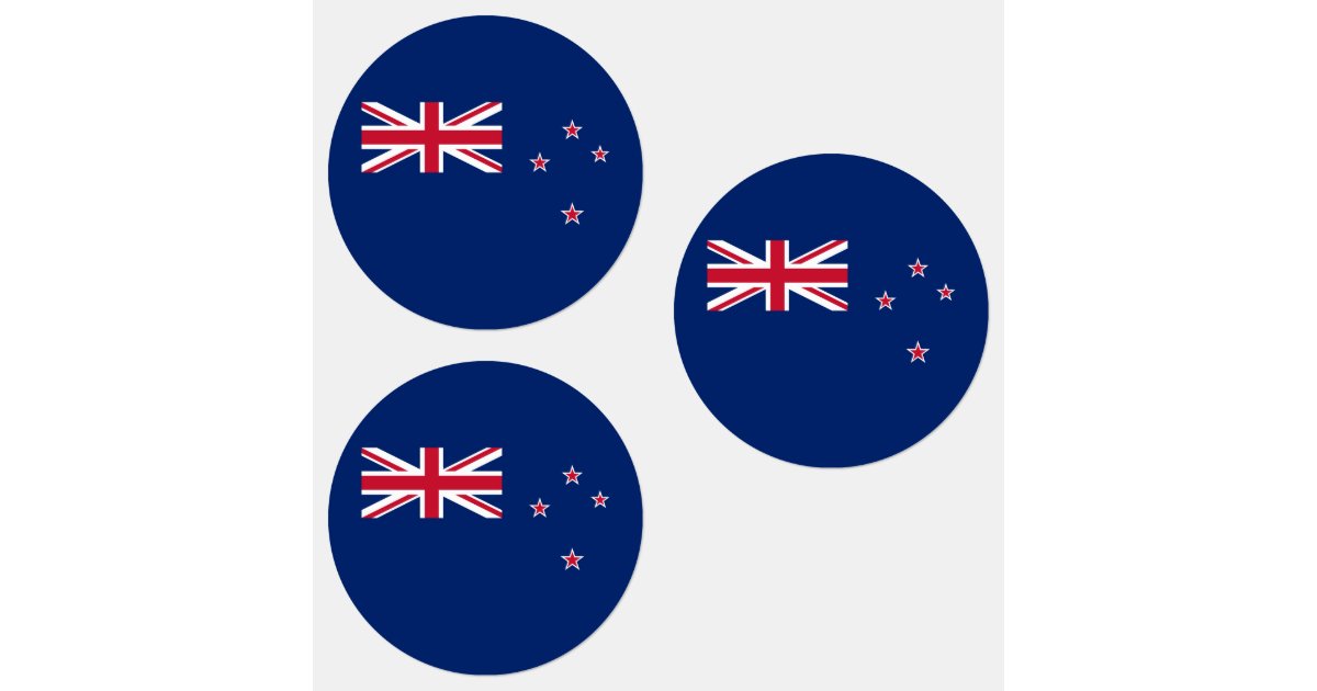New Zealand Flag Labels | Zazzle
