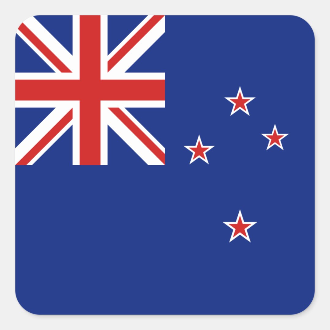 New Zealand Flag Sticker | Zazzle
