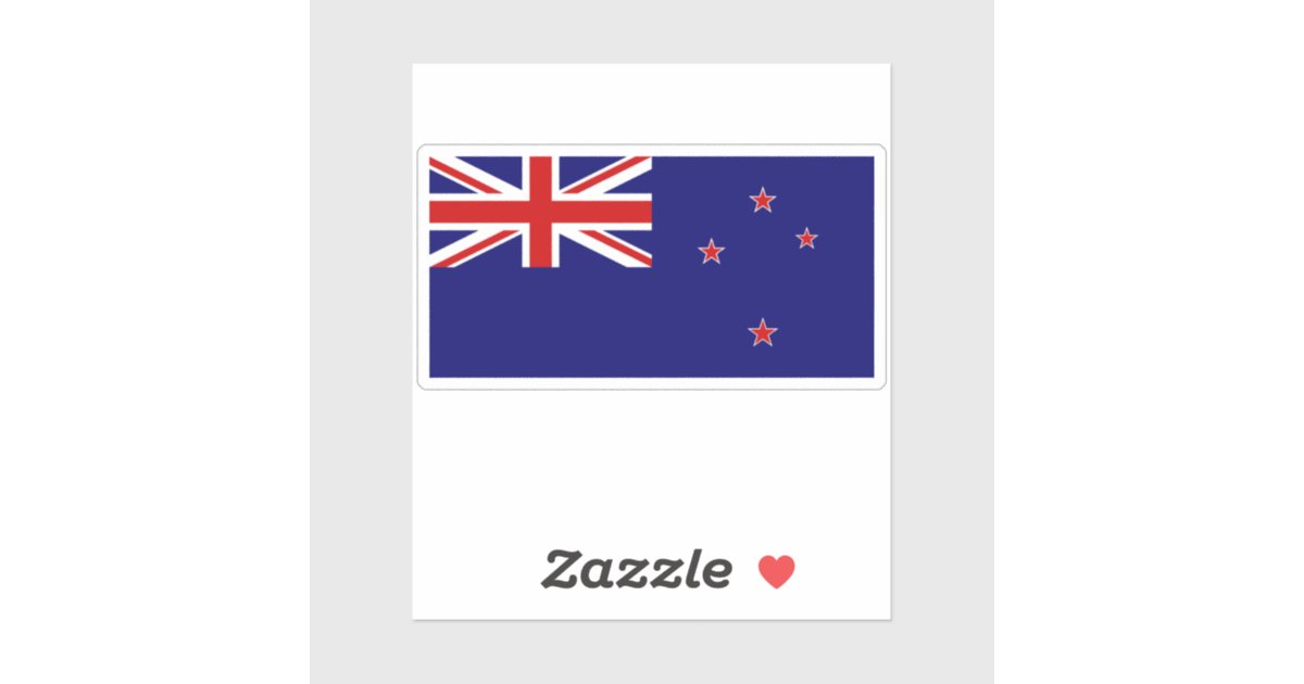 New Zealand Flag Sticker | Zazzle