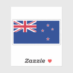 New Zealand flag Sticker | Zazzle