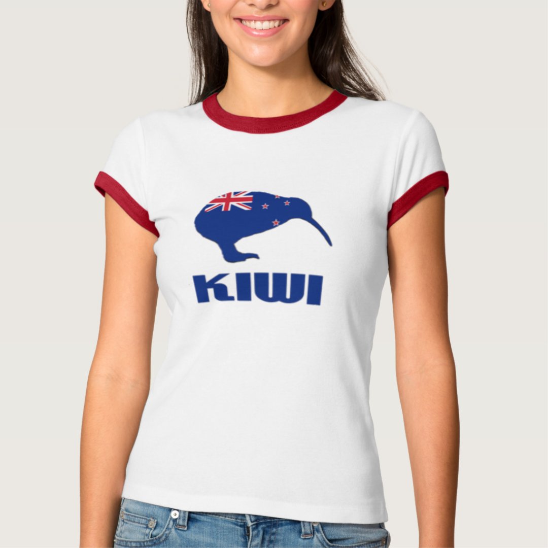New Zealand Kiwi T-Shirt | Zazzle