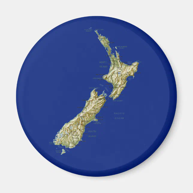 New Zealand Map Magnet | Zazzle