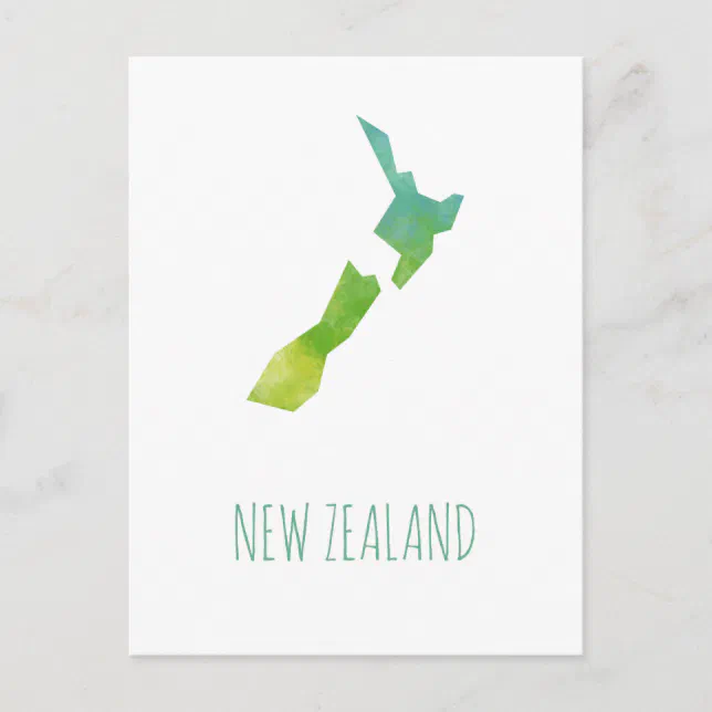 New Zealand Map Postcard | Zazzle