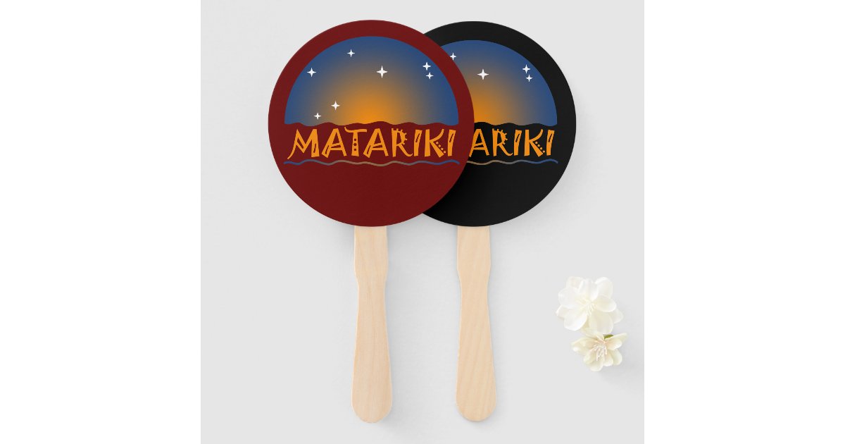 New Zealand Seven Sisters Maori MATARIKI 1b Hand Fan | Zazzle