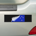 New Zealand Silver Fern Flag Bumper Sticker | Zazzle