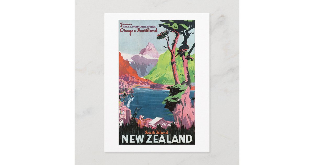 New Zealand South Island Postcard | Zazzle