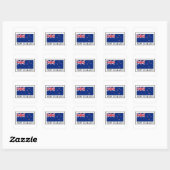 New Zealand Square Sticker | Zazzle