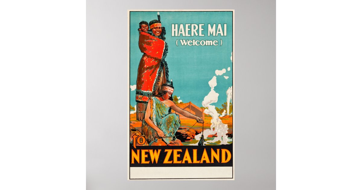 New Zealand Travel Poster | Zazzle