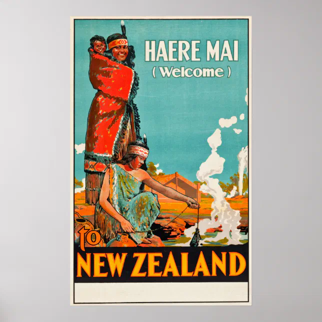 New Zealand Travel Poster | Zazzle