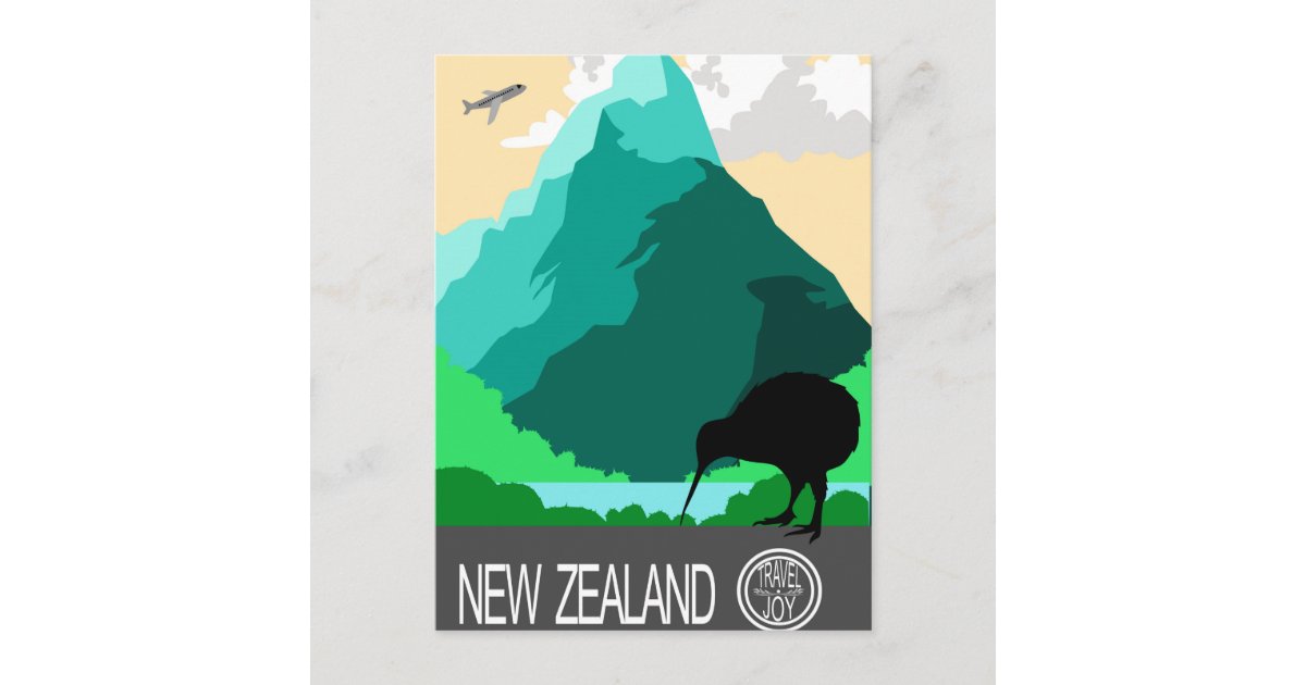 New Zealand vintage design Postcard | Zazzle