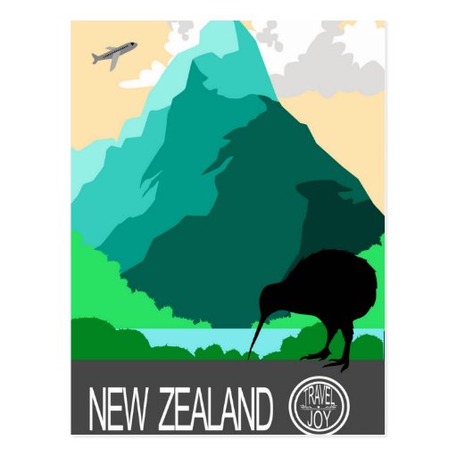 New Zealand vintage design Postcard | Zazzle